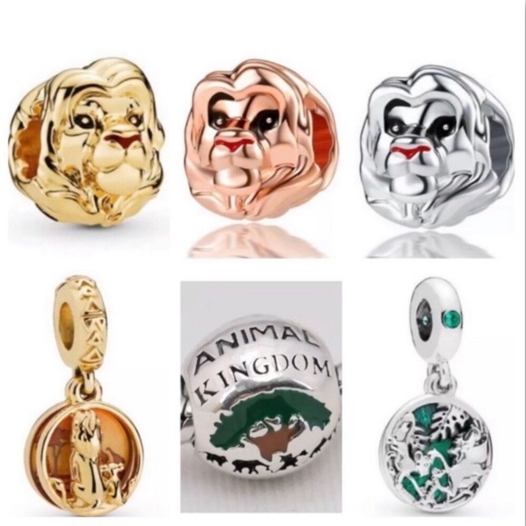 Jewelry | 6 Charms Disney The Lion King Simba Collection Charm Bundle ...